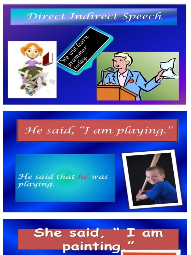 Reported Speech 1 | PDF | Languages | Foreign Language Studies