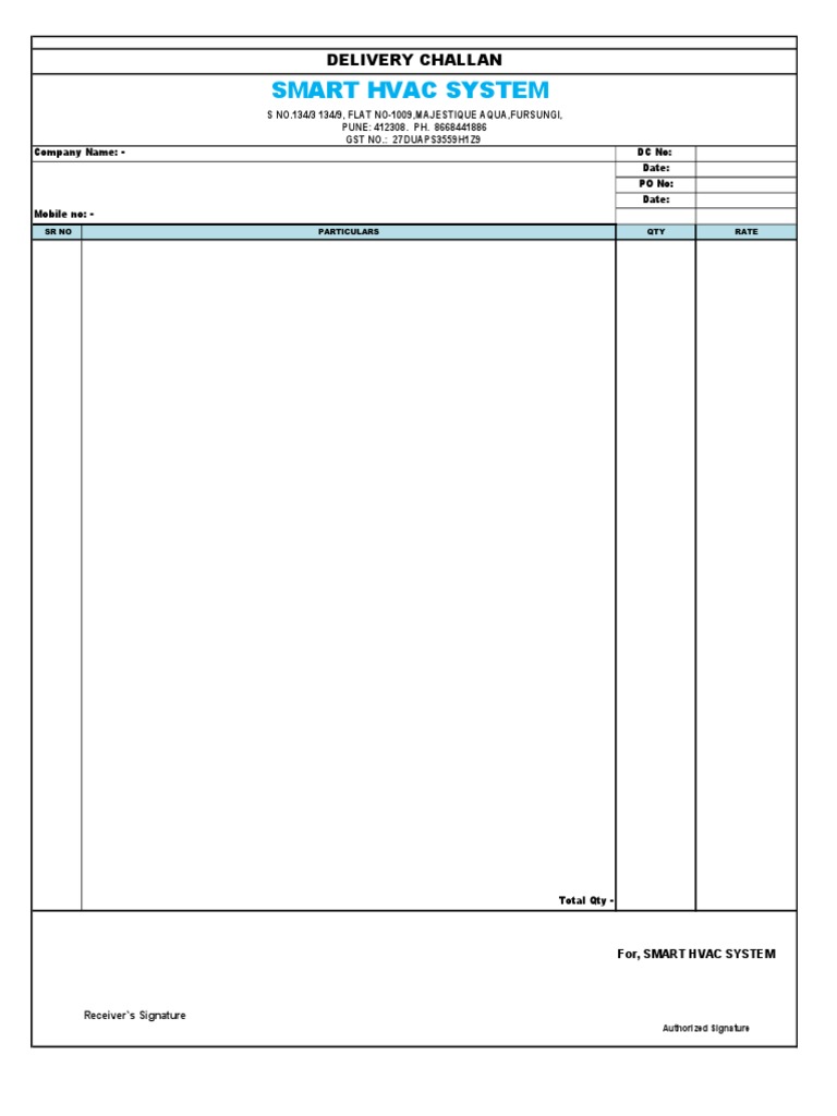 Delivery Challan Smart | PDF
