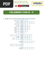 Ficha de Uso de La B y V para Segundo de Primaria | PDF | Ocio | Deportes