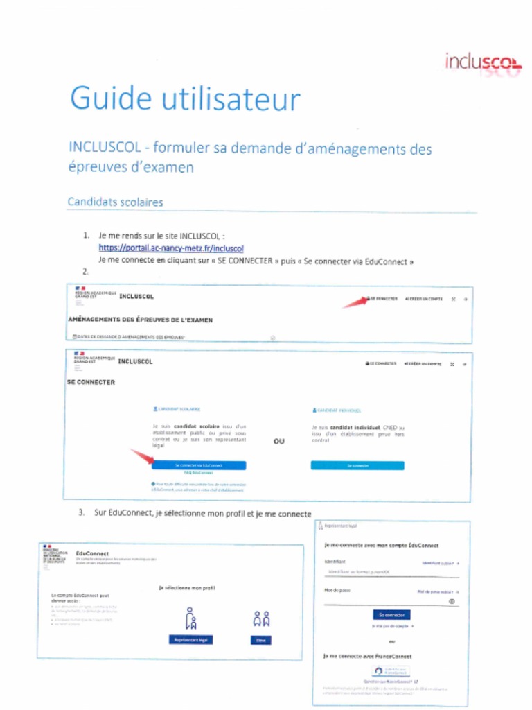 Guide Utilisateur INCLUSCOL | PDF