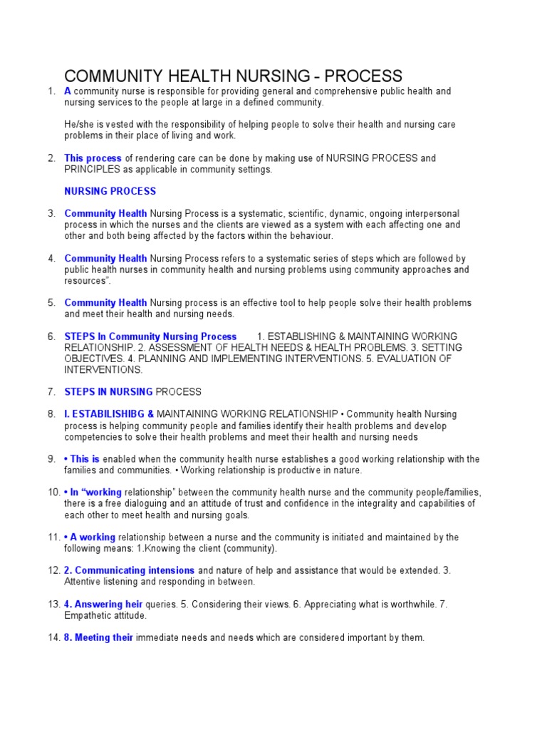 Community Health Nursing | PDF | Epidemiology | Incidence (Epidemiology)