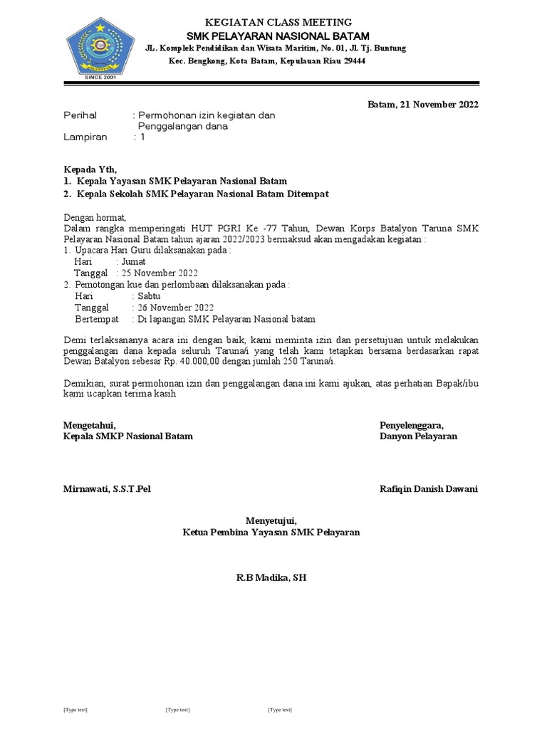 Proposal Class Meet | PDF