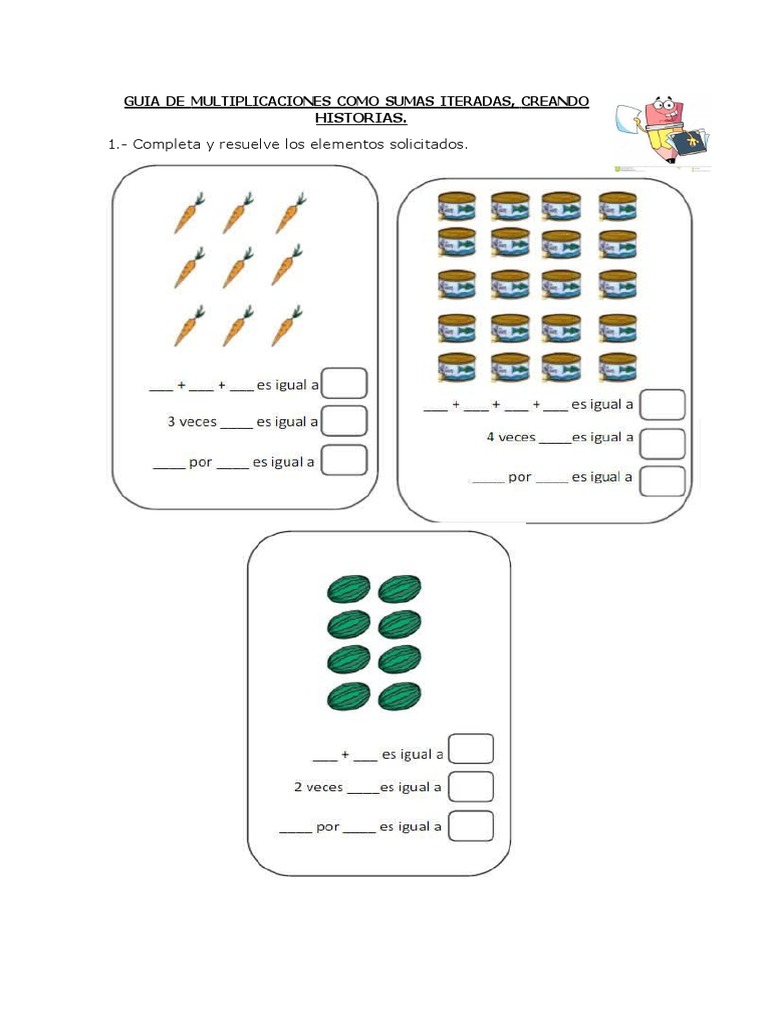 Multiplicaciones como Sumas Iteradas | PDF