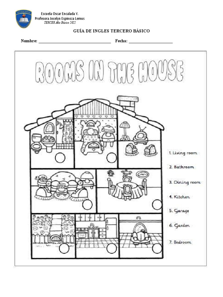 Guía de Inglés: Partes de la Casa | PDF