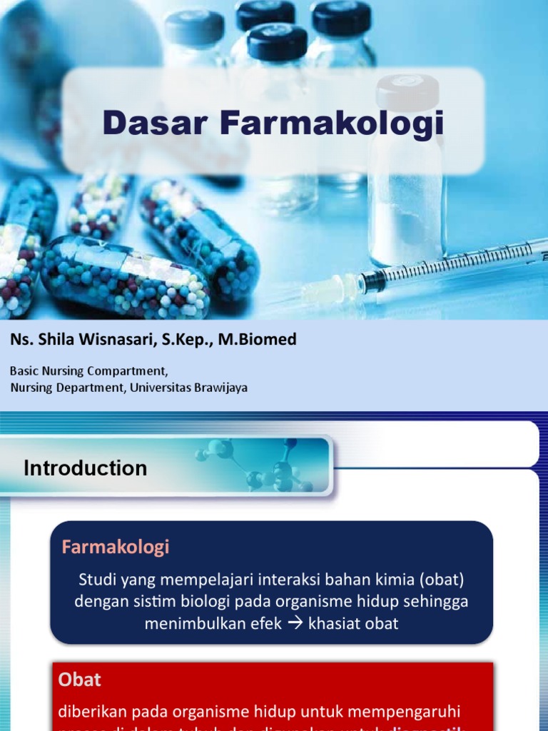 Dasar Farmakologi | PDF | Receptor (Biochemistry) | Pharmacokinetics