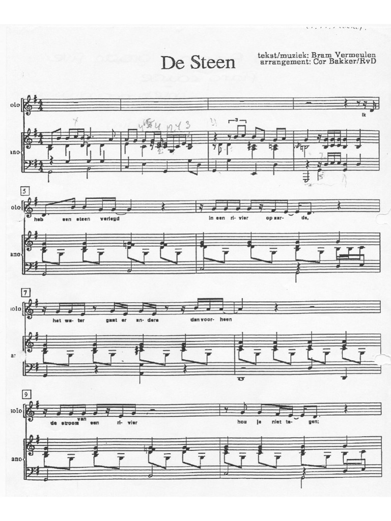 Ik Heb Een Steen Verlegd Van Bram Vermeulen | PDF