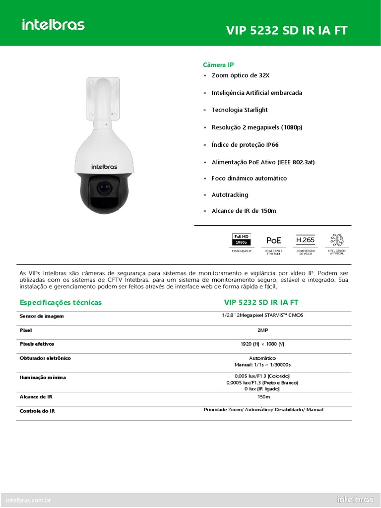 Datasheet - VIP 5232 SD IR IA FT - 3 | PDF