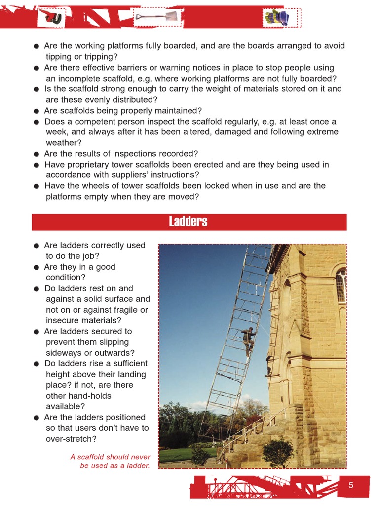 Scaffold and Safety Observation Report | PDF | Scaffolding | Roof