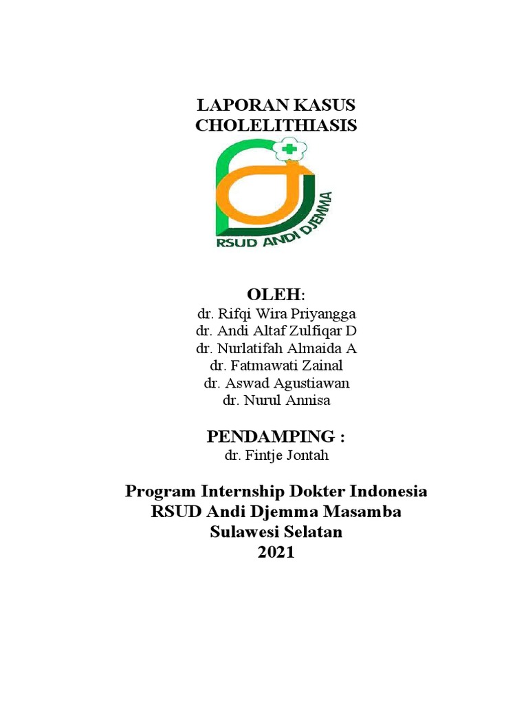 Laporan Kasus Cholelithiasis | PDF
