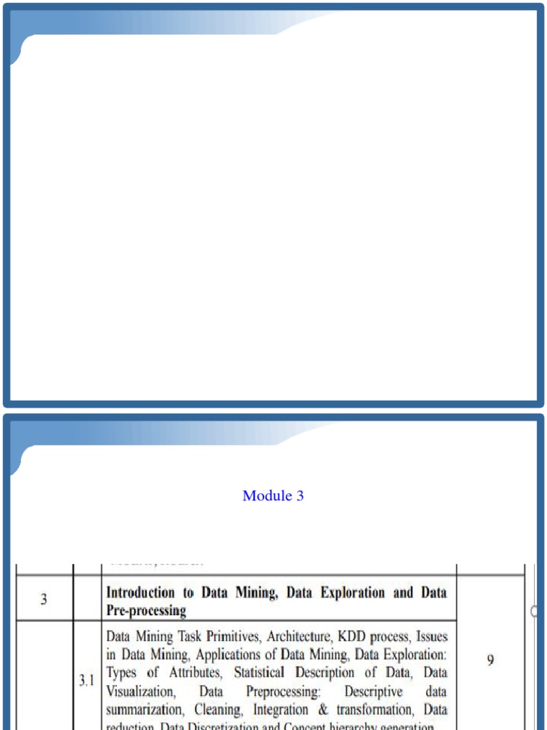 Module 3 | PDF | Data Mining | Mode (Statistics)