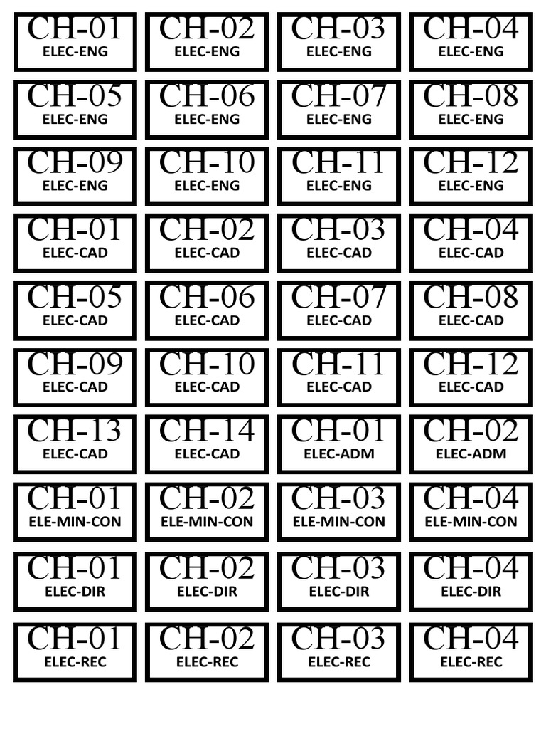 Chair Tags | PDF
