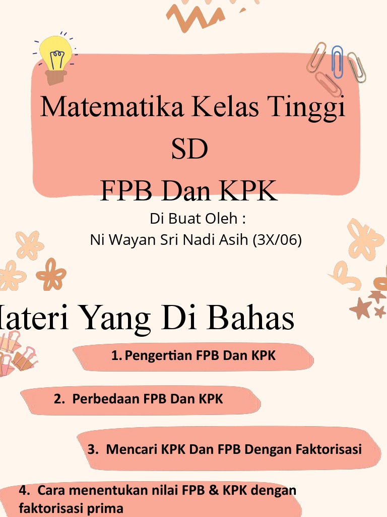 Matematika FPB Dan KPK | PDF