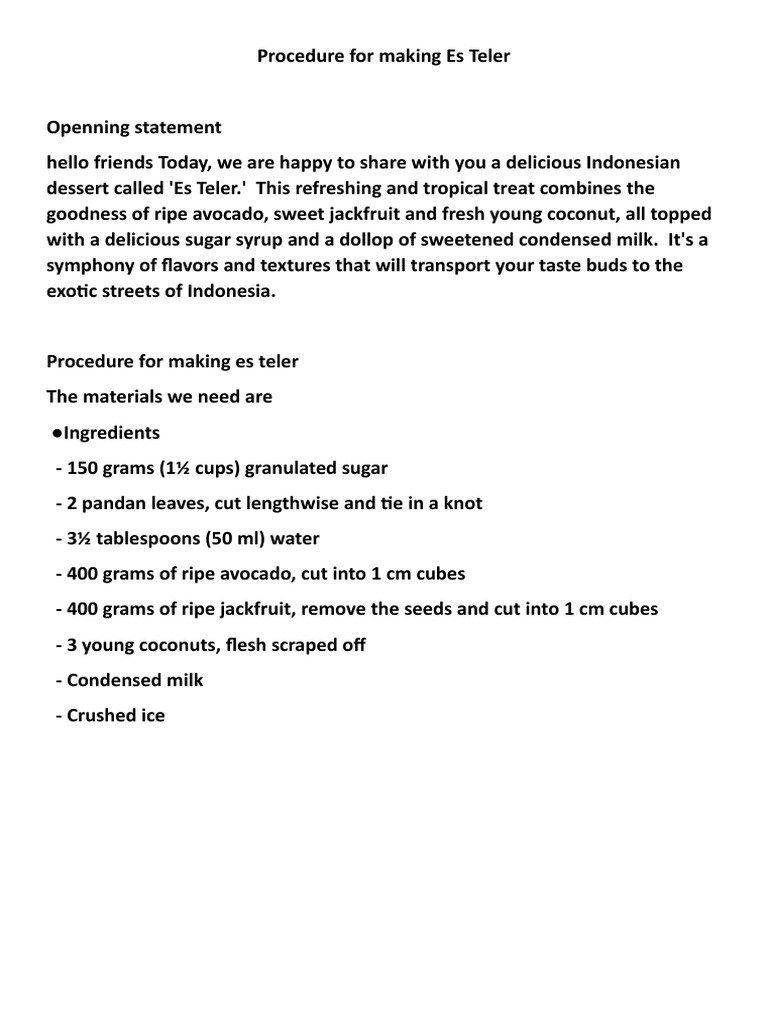teks prosedur bahasa inggris | PDF