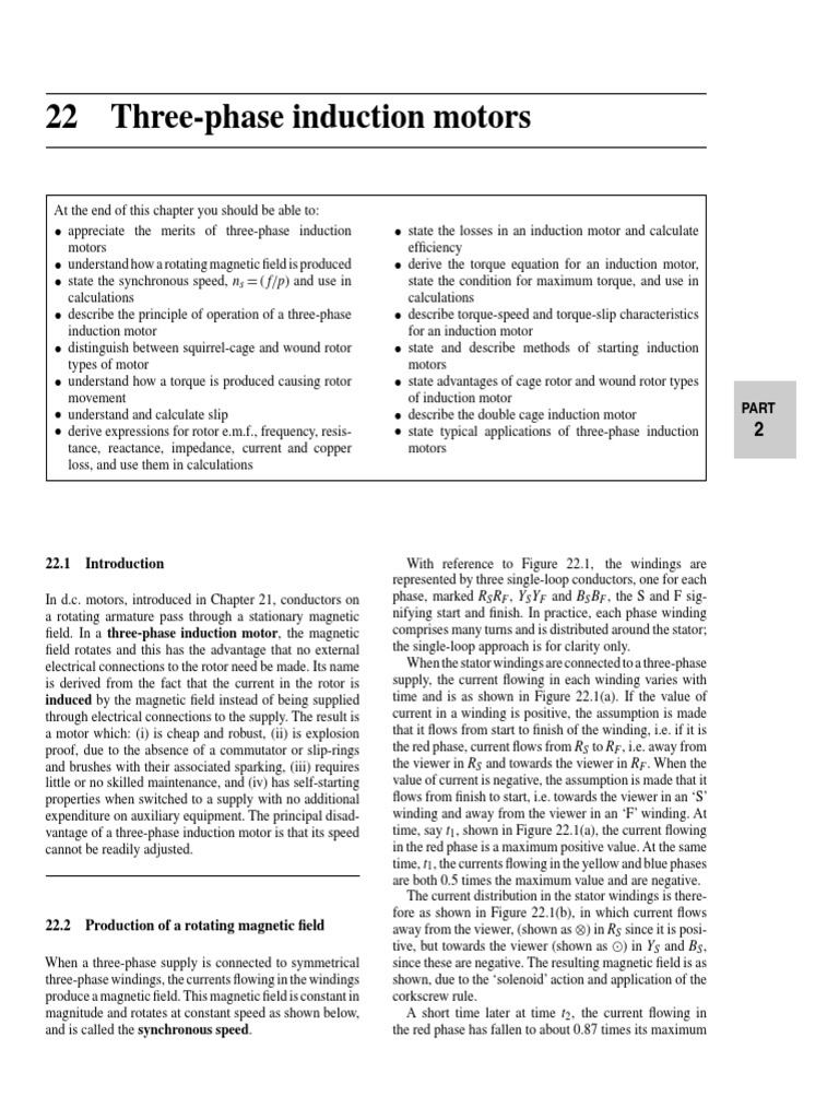 Understanding Three-Phase Induction Motors | PDF | Electric Motor | Electric Power