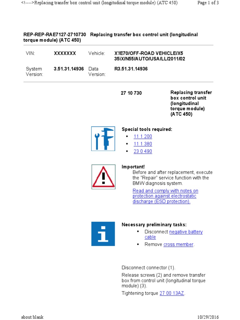 ATC 450 Transfer Case Replacement Guide | PDF | Equipment | Vehicles