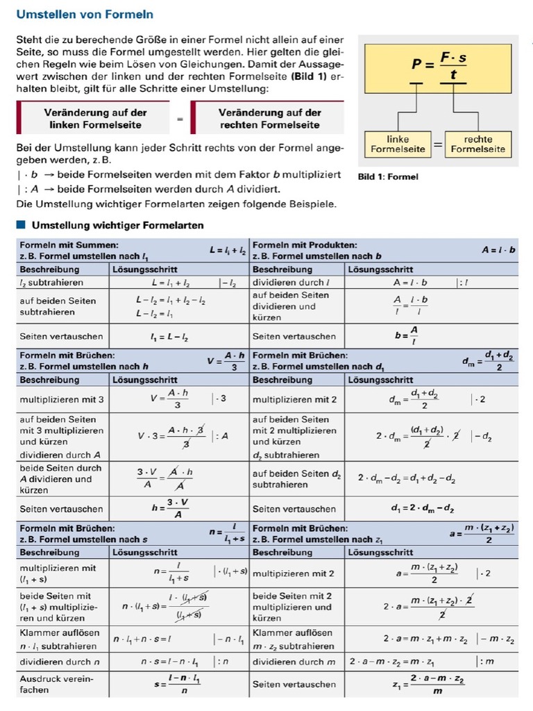 AP03 LF2 Formelumstellung 01 | PDF