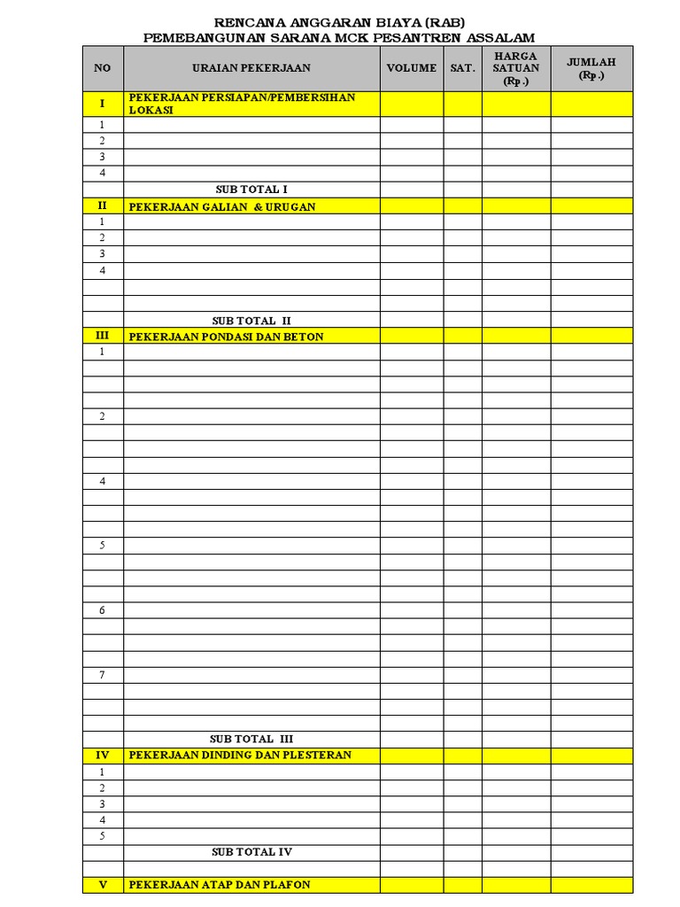 Rab MCK | PDF | Griya & Taman