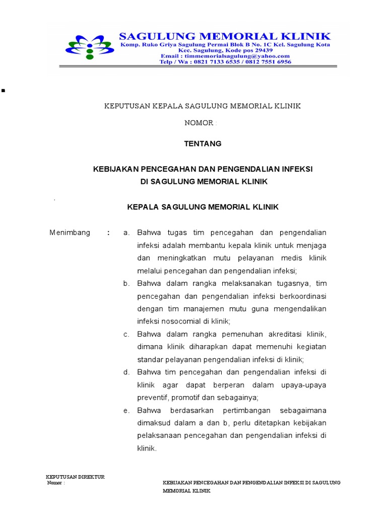 Ep 2.1.3 SK Kebijakan Ppi | PDF