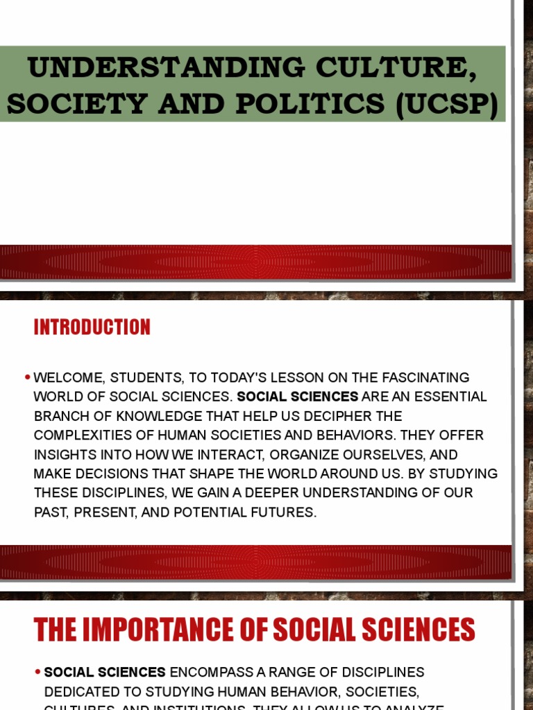 Ucsp Q1 W1 | PDF | Social Sciences | Anthropology