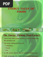 Energy Content Calculation in Foods | PDF | Food Energy | Calorie