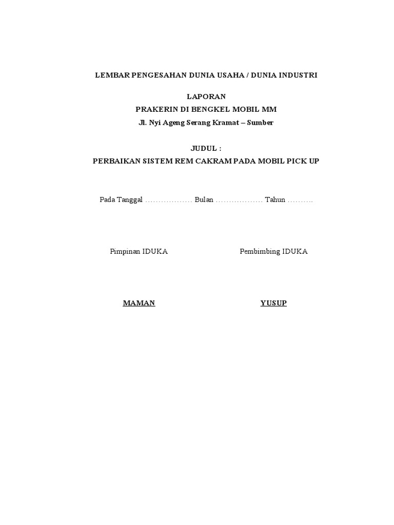 Laporan PKL Sima Bangsa | PDF