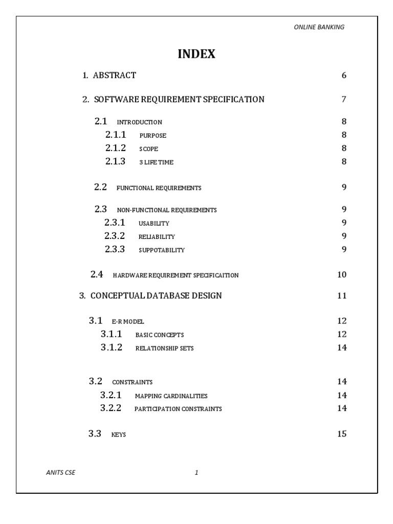 Index: Online Banking | PDF | Data Model | Databases