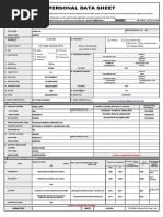 PERSONAL DATA SHEET PDS Editable | PDF | Government
