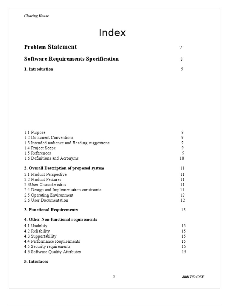 Oose Clearing House | Download Free PDF | Use Case | Class (Computer Programming)