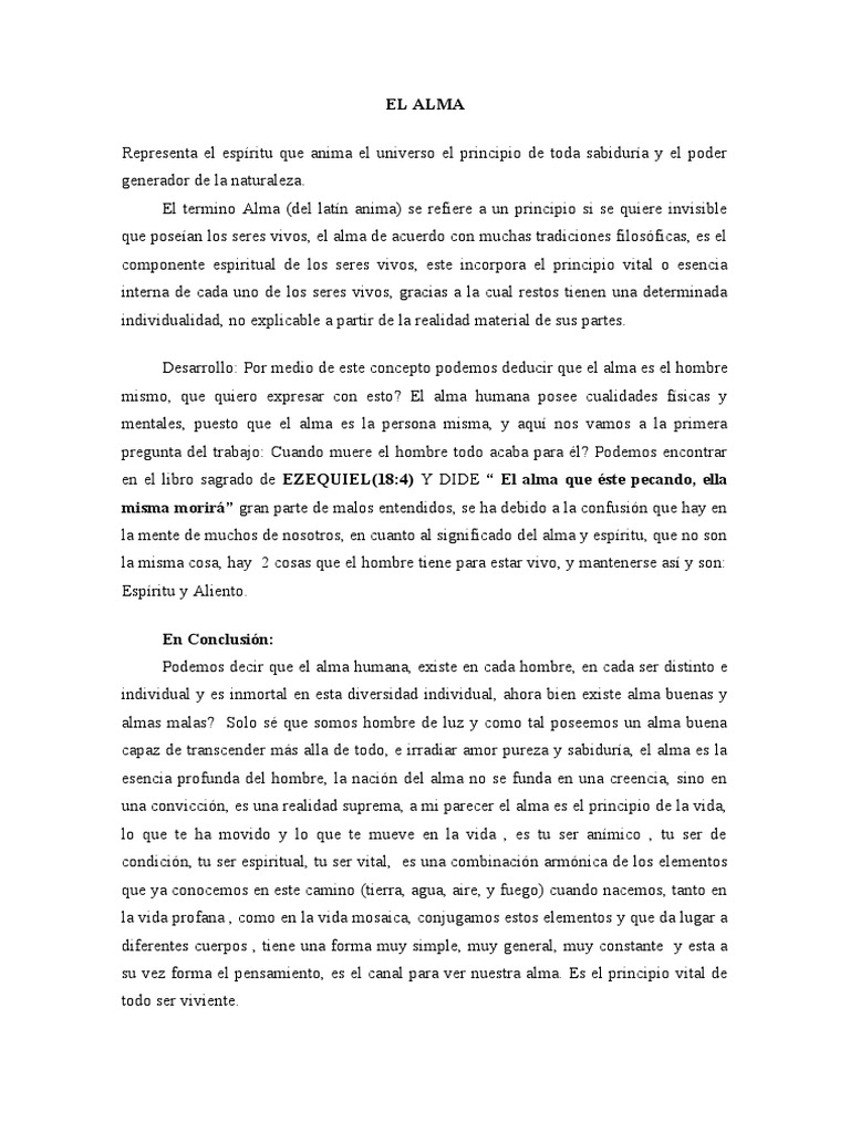 Alma, Sabiduría y Amor: Esencia Humana | PDF | Alma | Amor