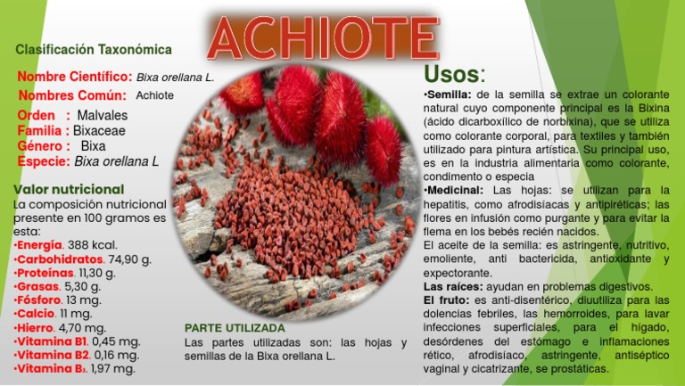 ACHIOTE | PDF