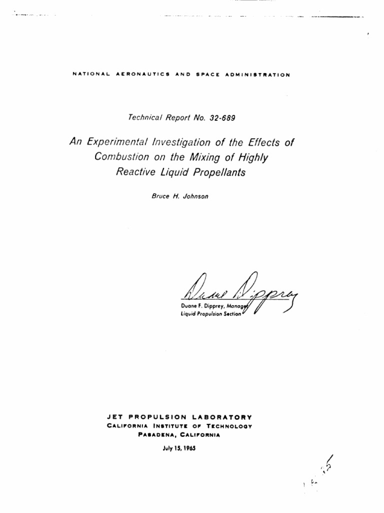 An Experimental Investigation of The Effects of Combustion On The ...
