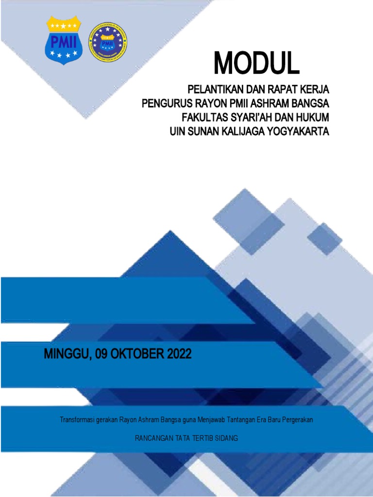 Rapat Kerja LVI PMII Rayon Ashram Bangsa | PDF