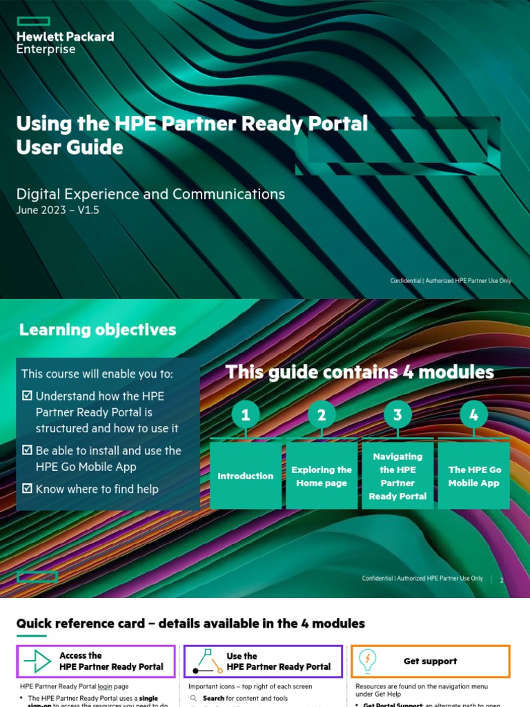 HPE Partner Ready Portal Training | PDF | Icon (Computing) | Cloud Computing