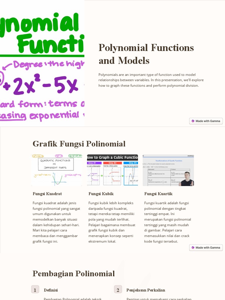 Polynomial Functions and Models | PDF