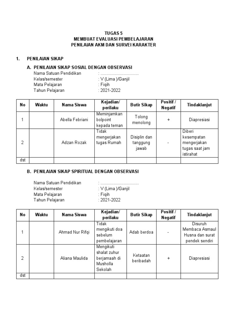 5.) Contoh Tugas 5 Pak W | PDF