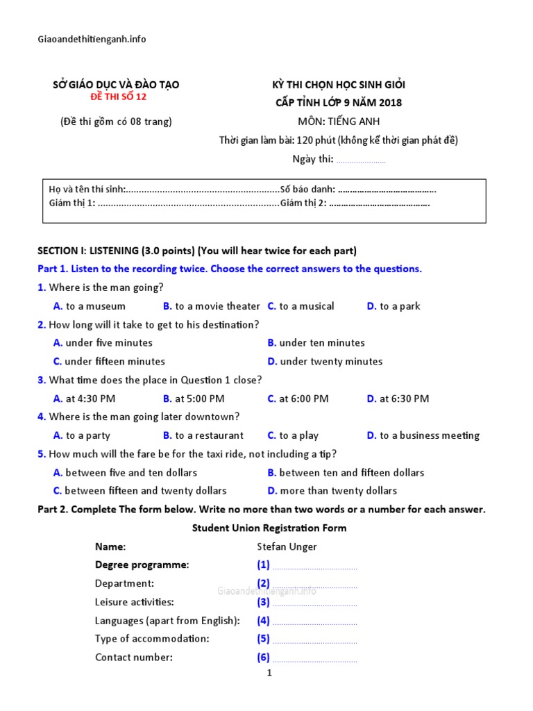 English Exam for Grade 9 Students | PDF | Desert | Coyote