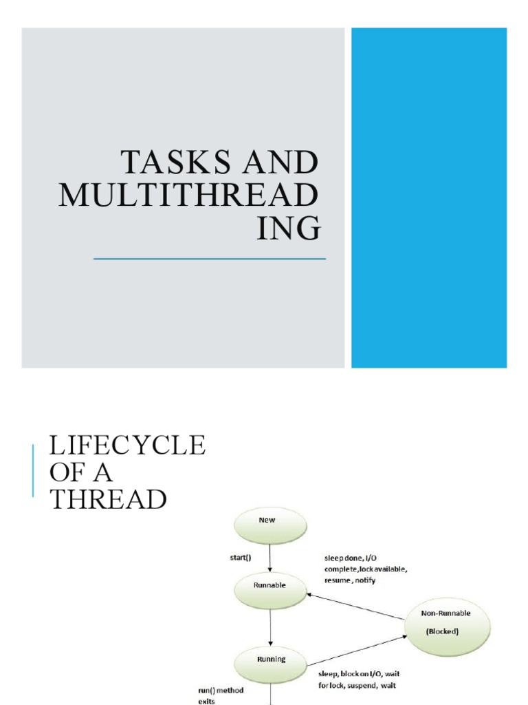 Tasks and Multithreading | PDF | Process (Computing) | Operating System Tasks and Multithreading | PDF | Process (Computing) | Operating System