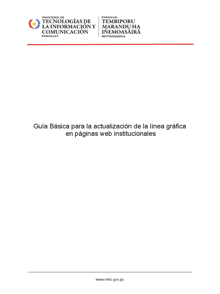DOC-GBAPWI MITIC-01- Actualizacion de Línea Gráfica - Sitios de Gobierno | PDF | Word Press ...