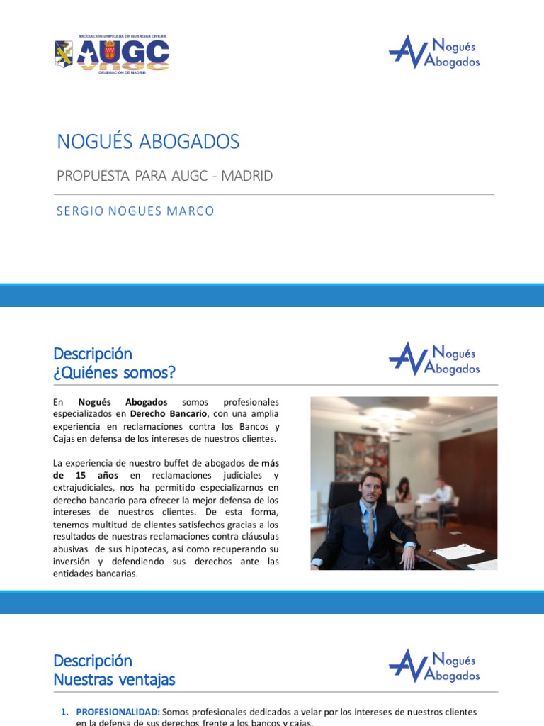 Nogues Abogados - AUGC Madrid | PDF