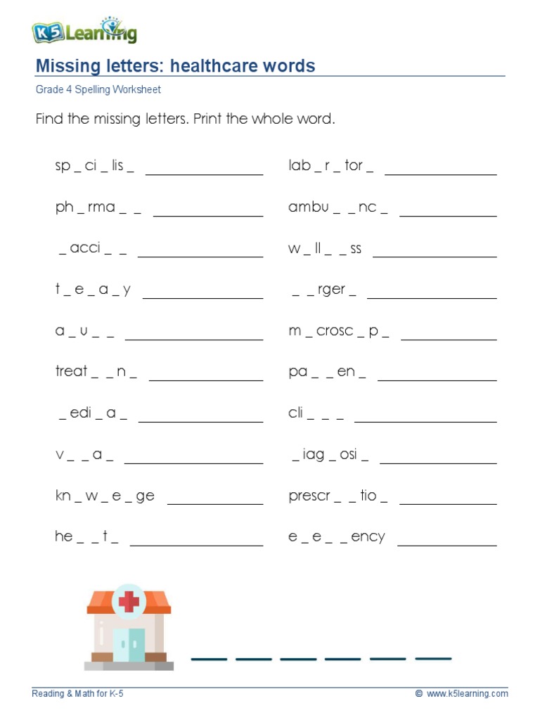 Grade 4 Missin Letters 2 | PDF