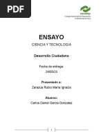 Ensayo Sobre Ciencia y Tecnología | PDF | Conocimiento | Science