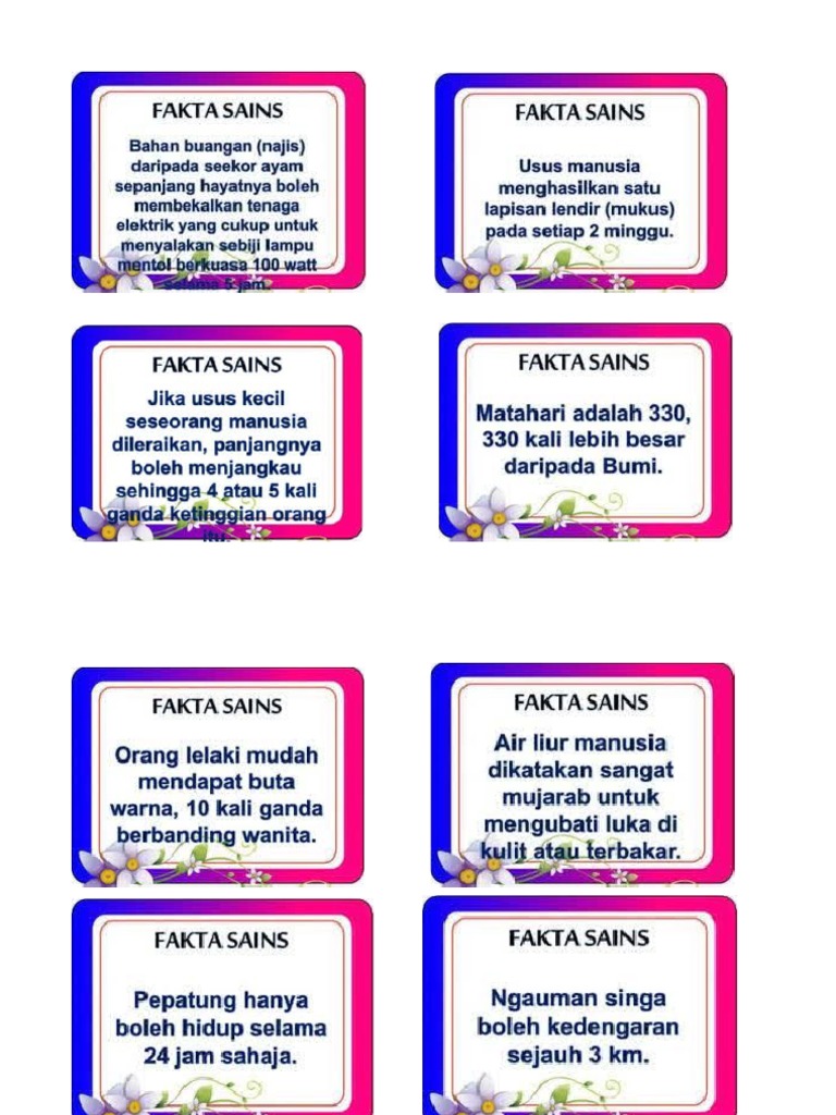 Fakta Sains 2023 | PDF