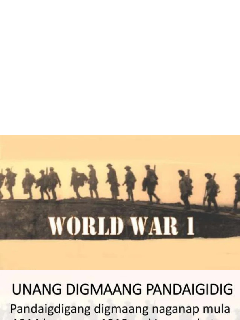 Unang Digmaang Pandaigdig | PDF