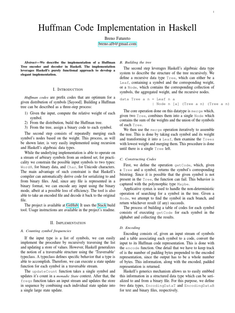 Huffman | PDF | Text File | Code Huffman | PDF | Text File | Code