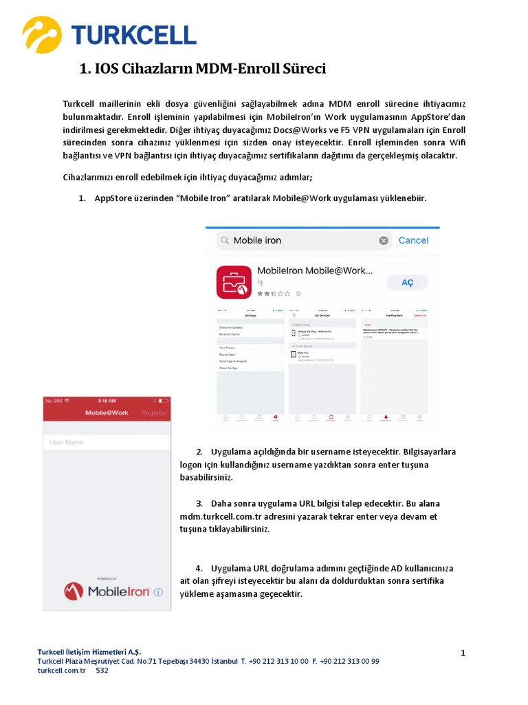 IOS Cihazlarda MDM Kurulumu - v1 | PDF