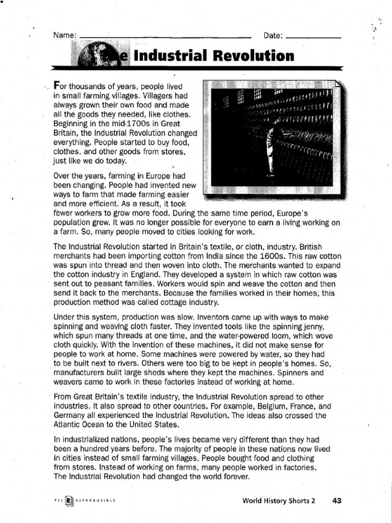 The Industrial Revolution-1 | PDF