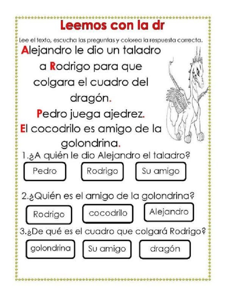 Actividades Silabas Trabadas | PDF