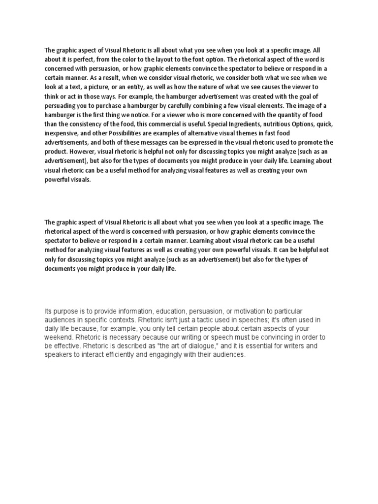 Visual Rhetoric | PDF | Rhetoric | Persuasion Visual Rhetoric | PDF | Rhetoric | Persuasion