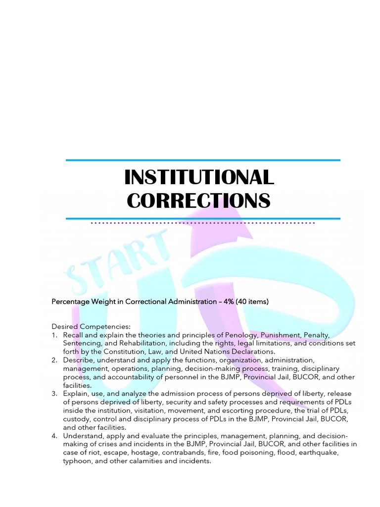 CorAd Institutional-Corrections | PDF | Prison | Punishments