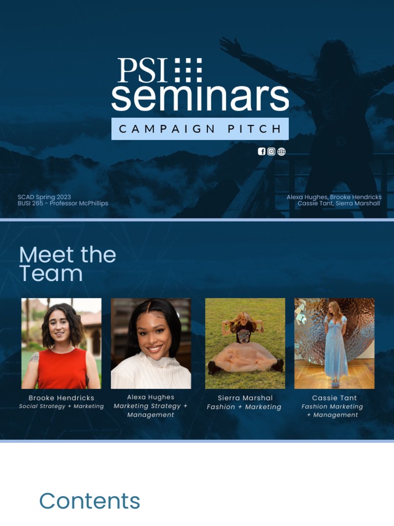 PSI Seminars Final Marketing Campaign Project | PDF | Search Engine ...